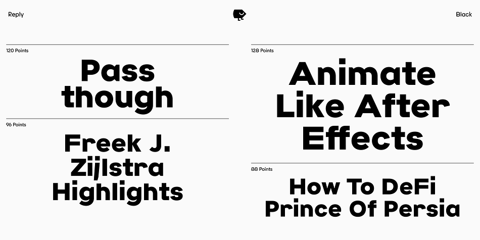 Reply Font