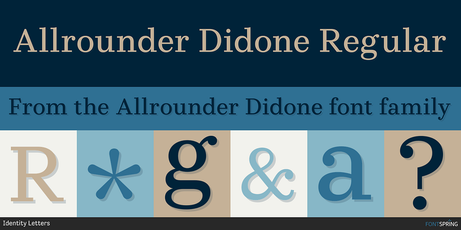 Allrounder Didone Regular Font