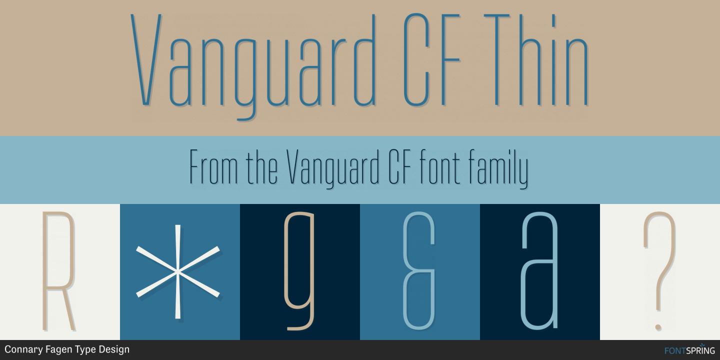 Similar Fonts To Vanguard CF