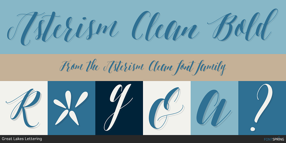 Asterism Clean Bold Font