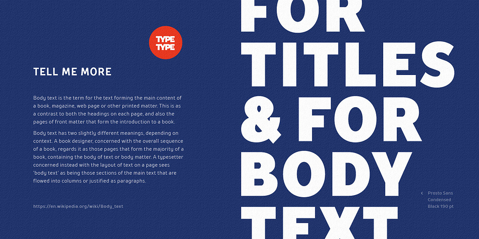 TT Prosto Sans Condensed Font