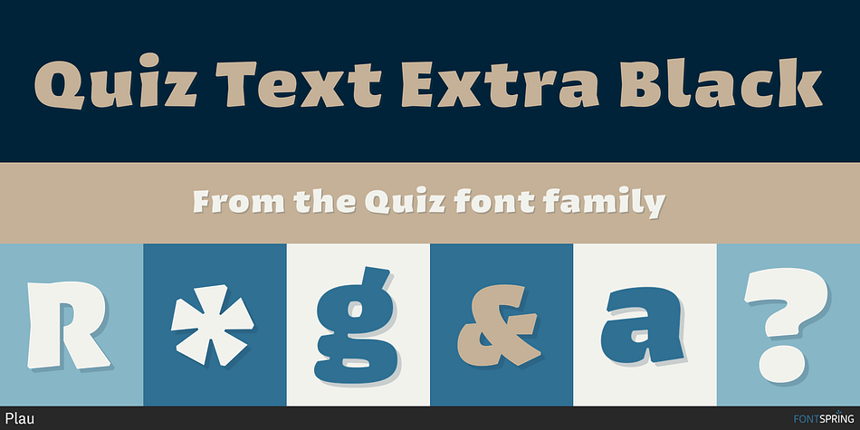 Quiz Text Extra Black Font
