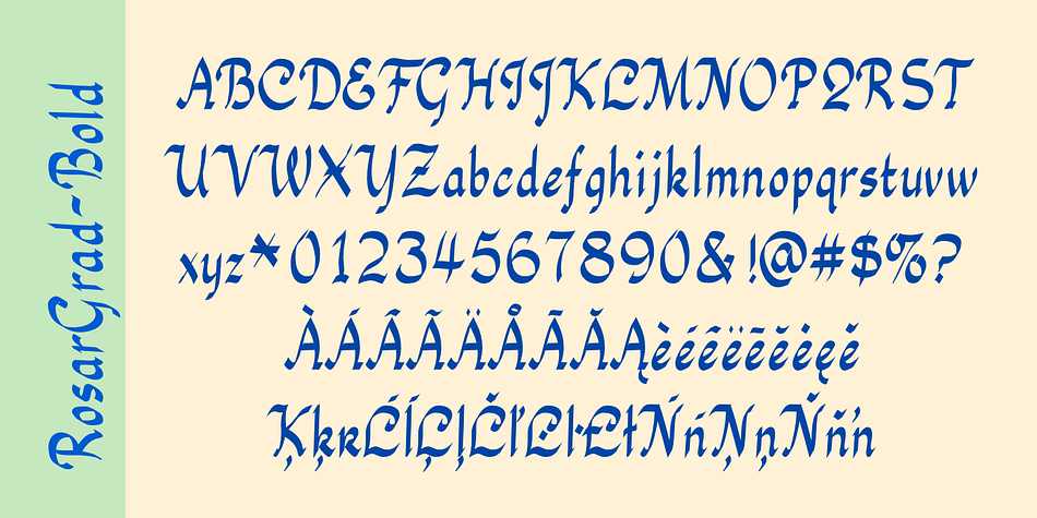 RosarGrad Font