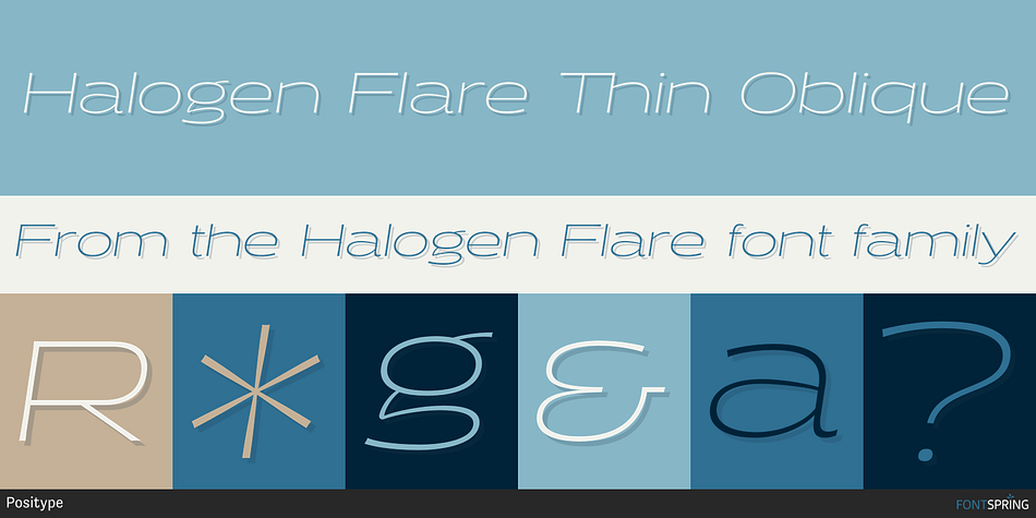 Halogen Flare Font