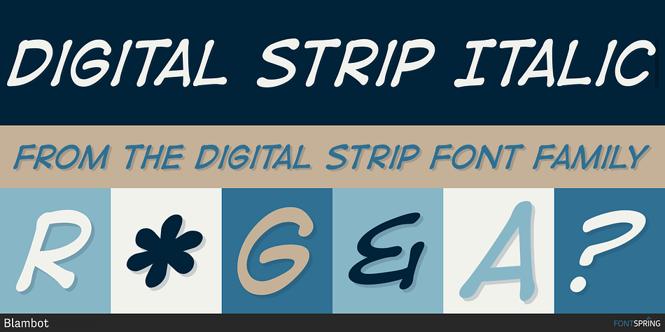 Digital Strip Font
