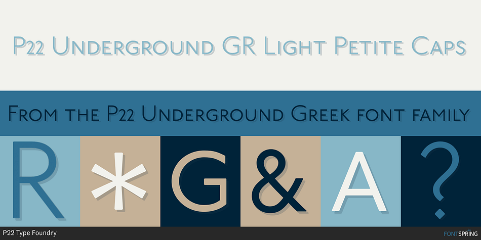 P22 Underground Greek Font