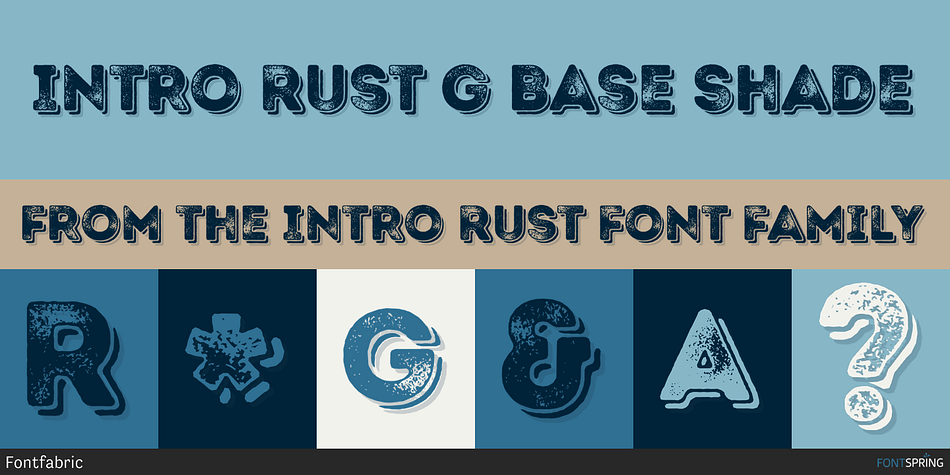 Intro Rust Grunge Font