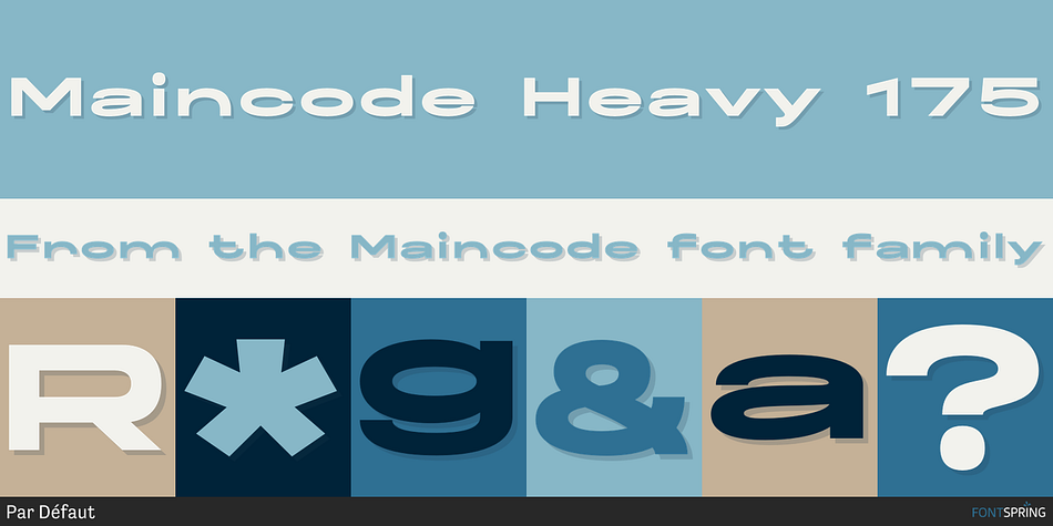 Maincode Heavy 175 Font