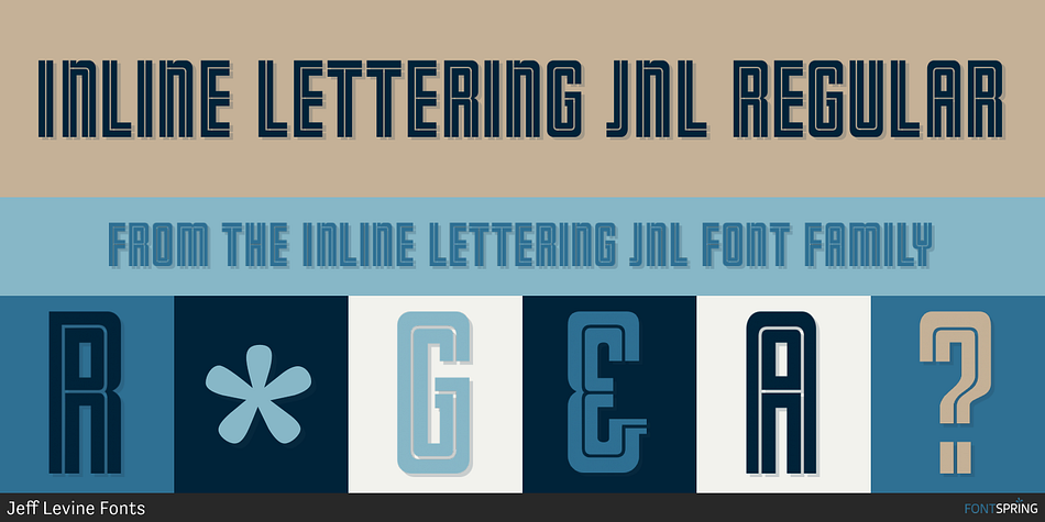Inline Lettering JNL Font