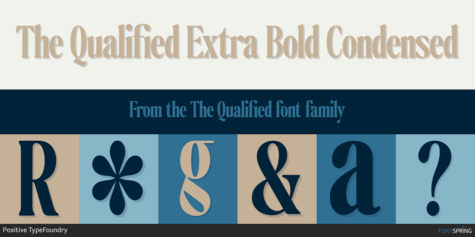 The Qualified Extra Bold Condensed Font