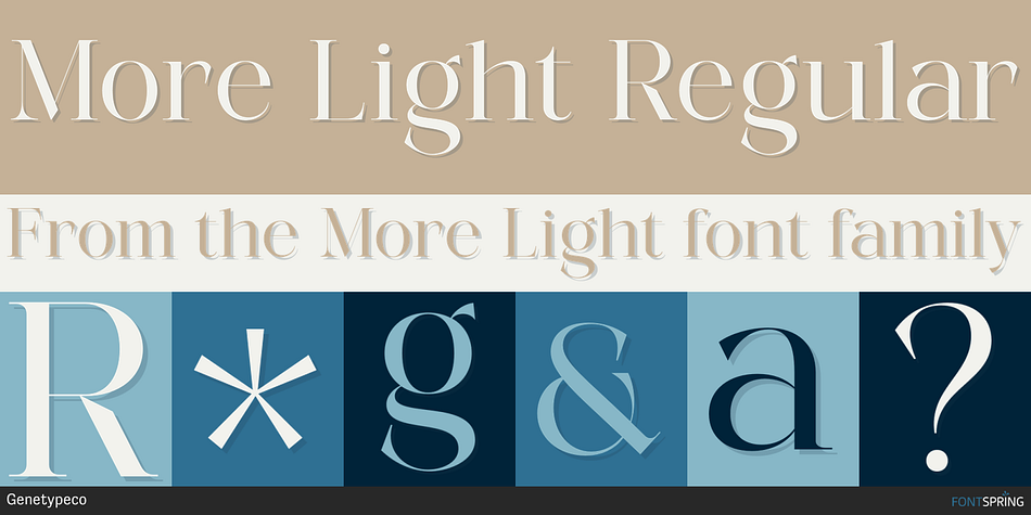 More Light Regular Font