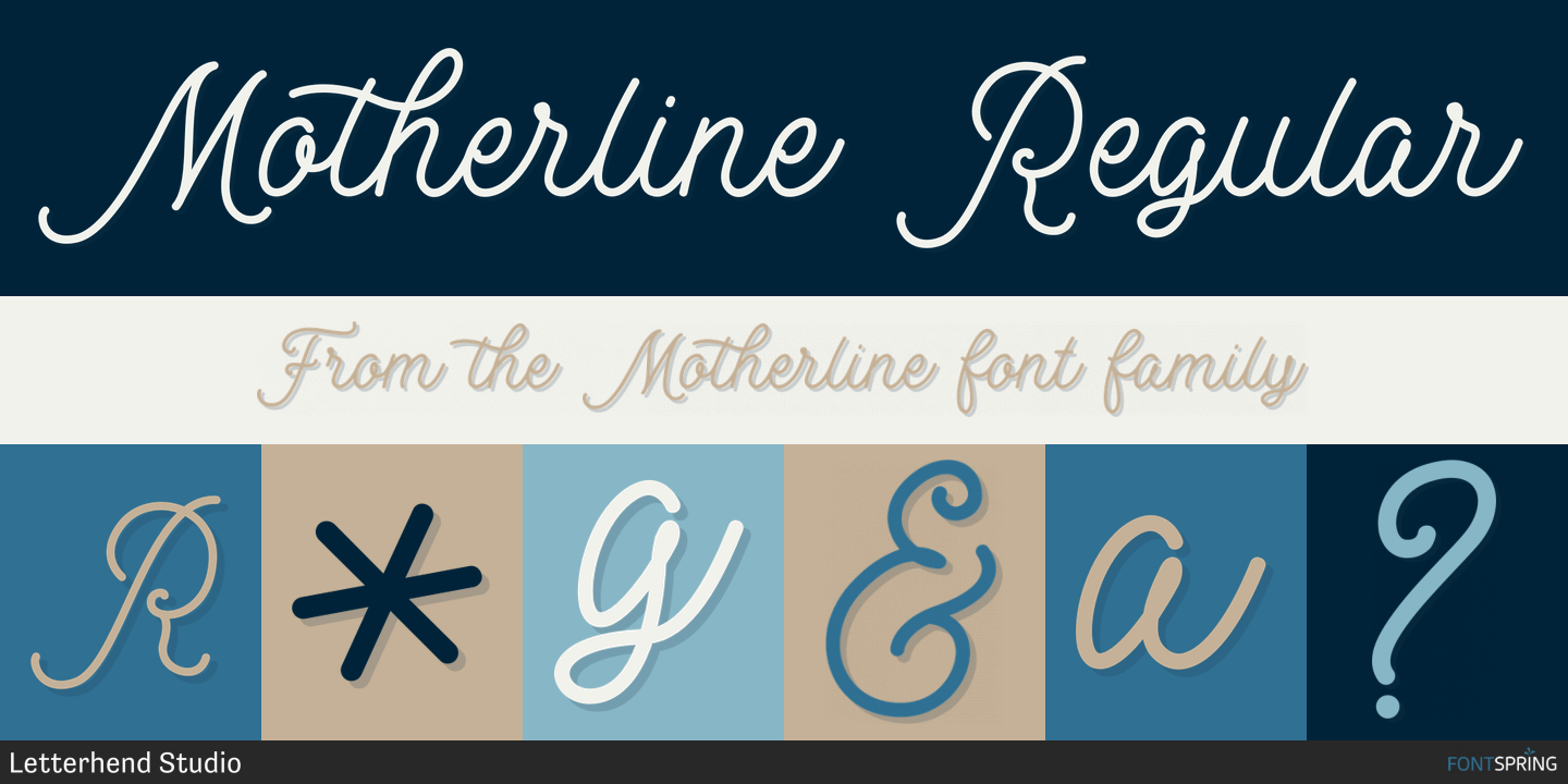Fonts similar to Motherline