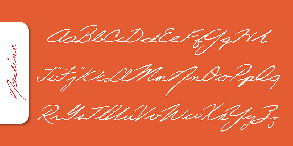 Nadine Handwriting Font