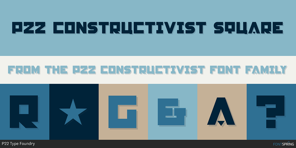 P22 Constructivist Font