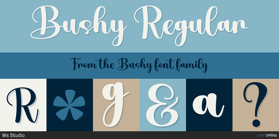 Bushy Regular Font