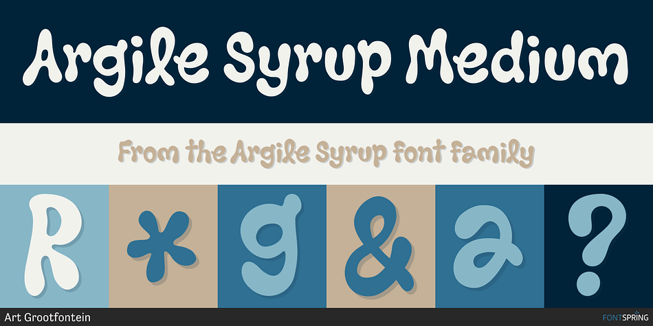 Argile Syrup Medium Font
