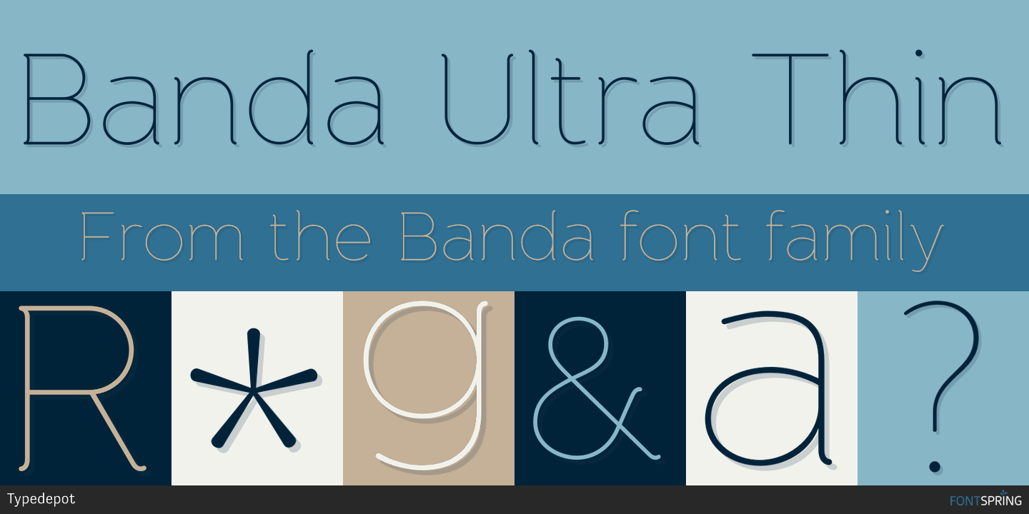 Fonts similar to Banda