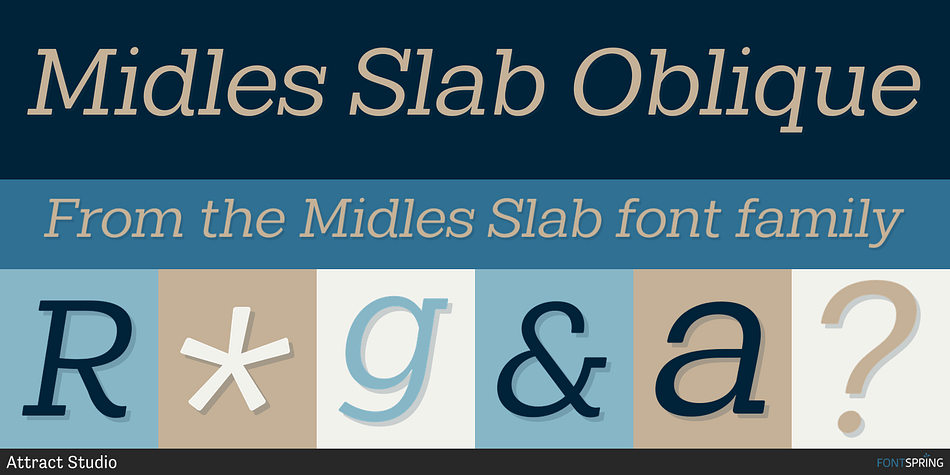 Midles Slab Oblique Font