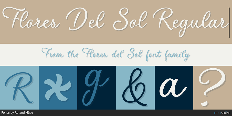 Flores Del Sol Regular Font