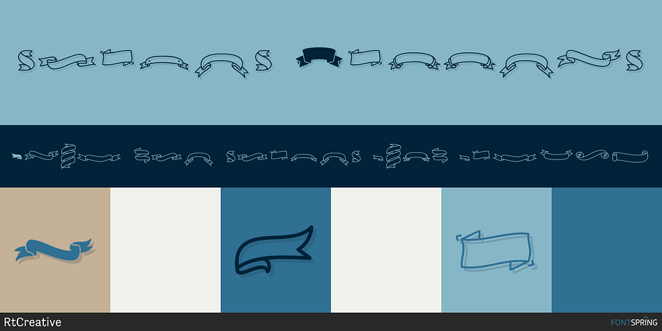 shapes Banners Font