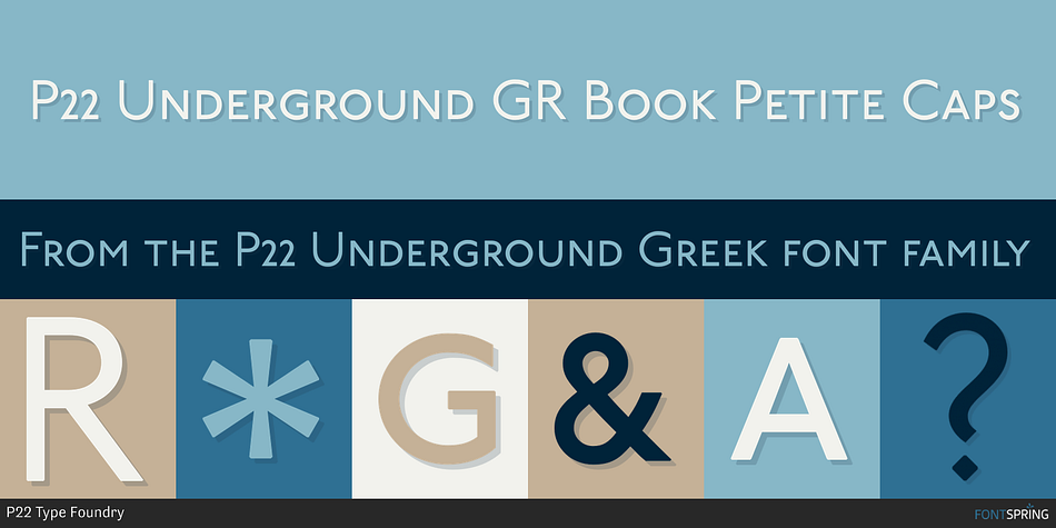 P22 Underground Greek Font