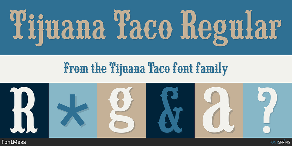 Tijuana Taco Regular Font