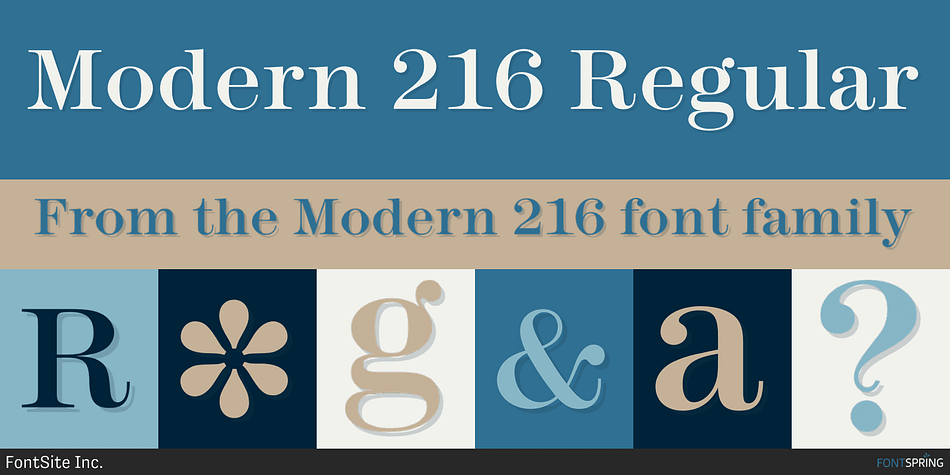 Modern 216 Font
