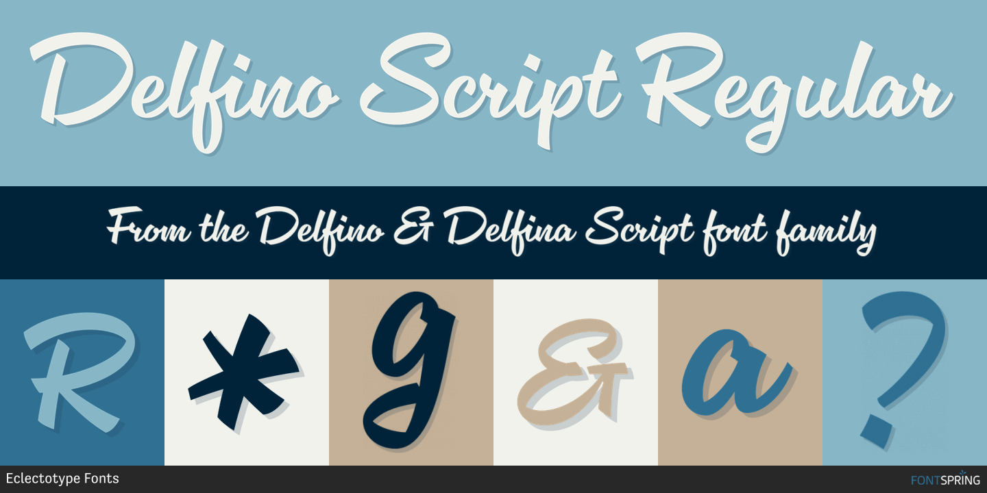 Fonts similar to Delfino & Delfina Script