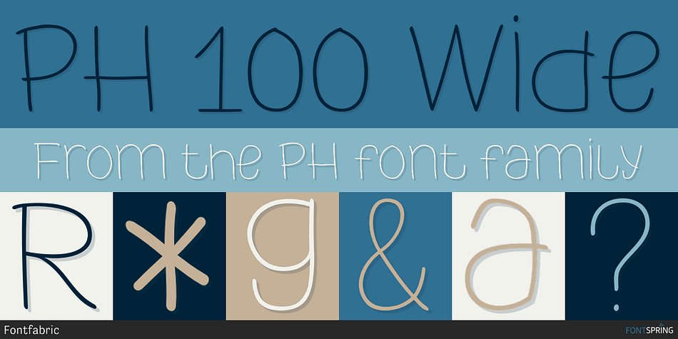 PH 100 Wide Font