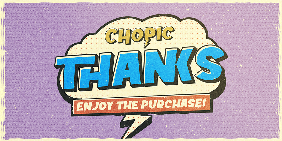CHOPIC Comic Typeface Font