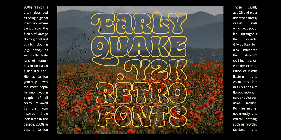 Early Quake Font