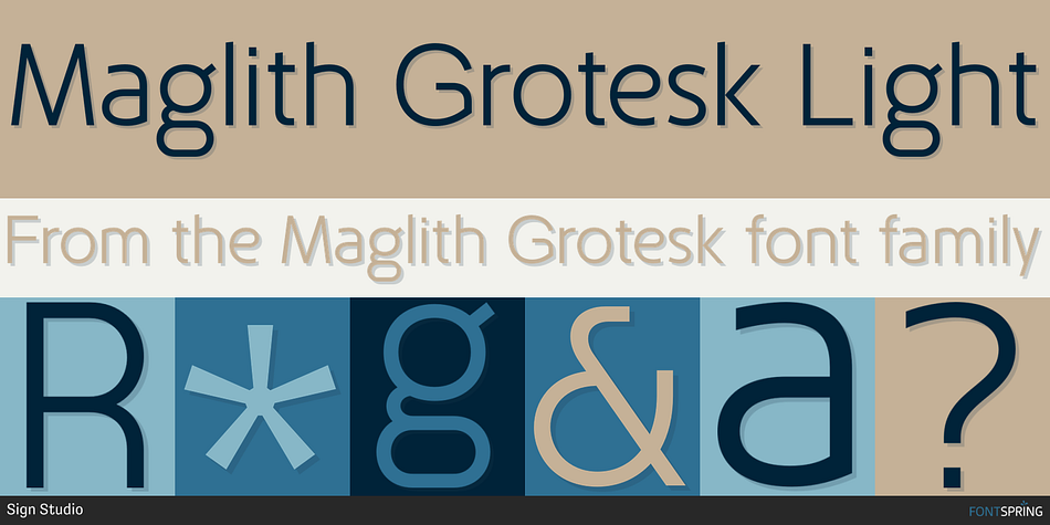 Maglith Grotesk Light Font