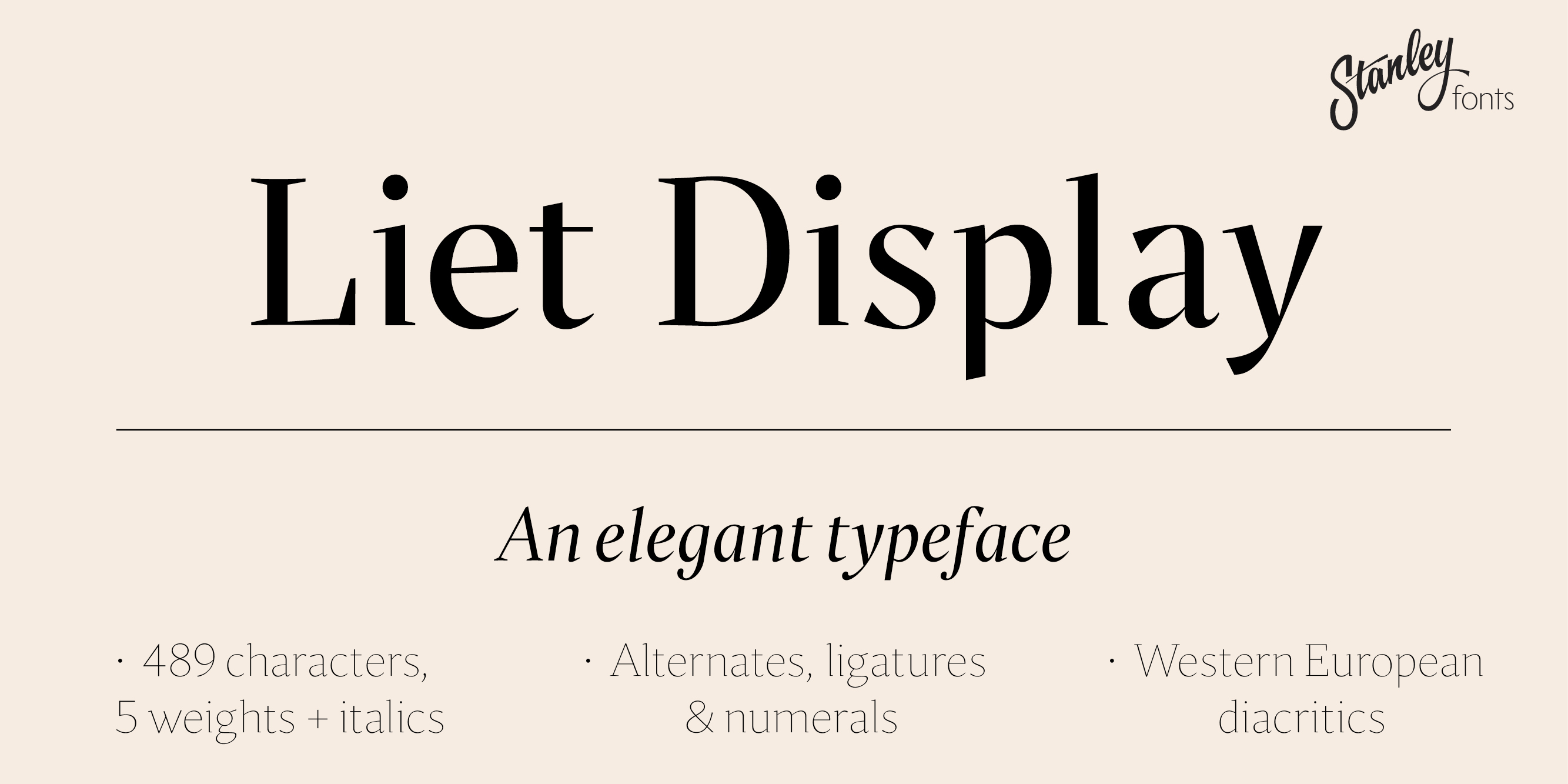 Liet Display Font