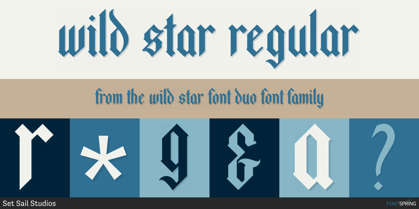Fonts similar to Wild Star Font Duo