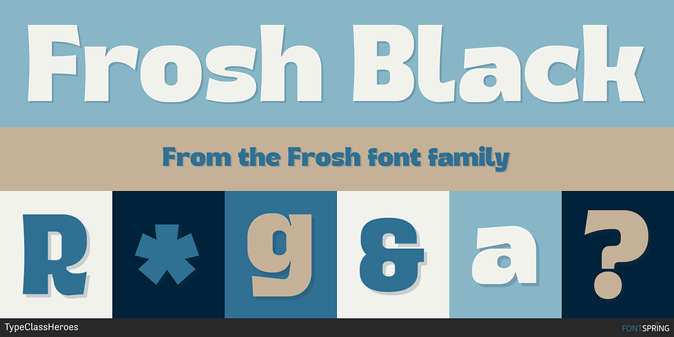 Frosh Black Font