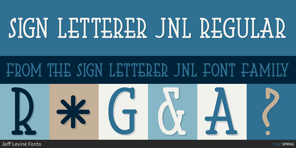 Sign Letterer JNL Font