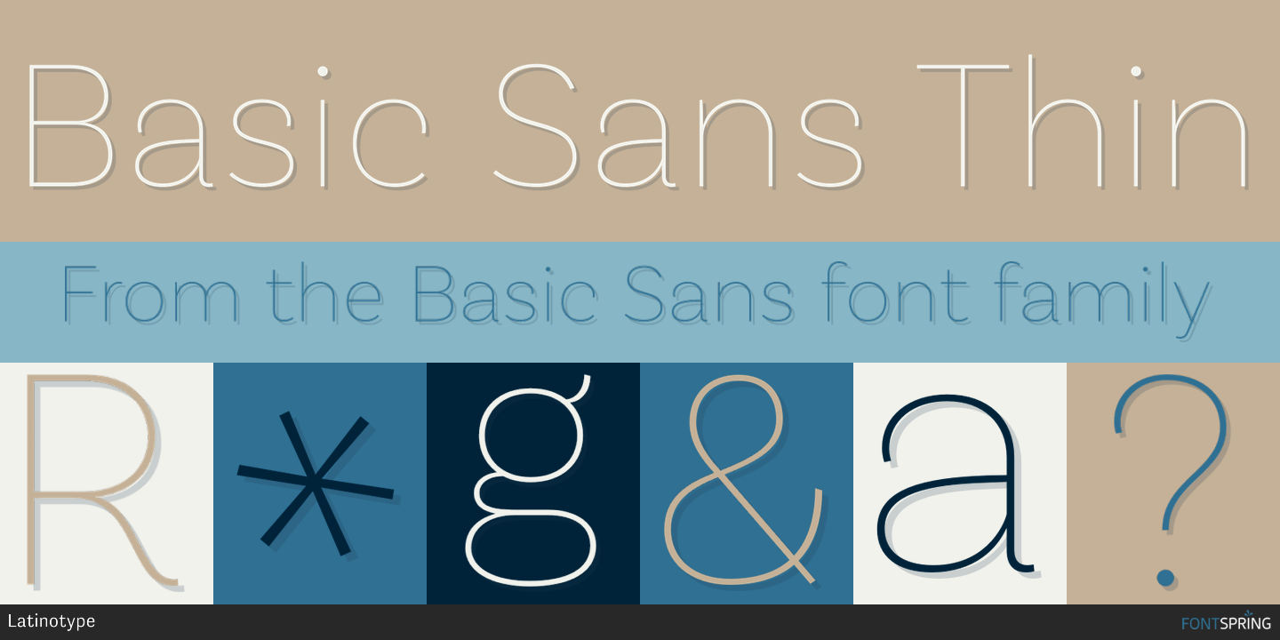 Basic Sans Basic Font | Fontspring