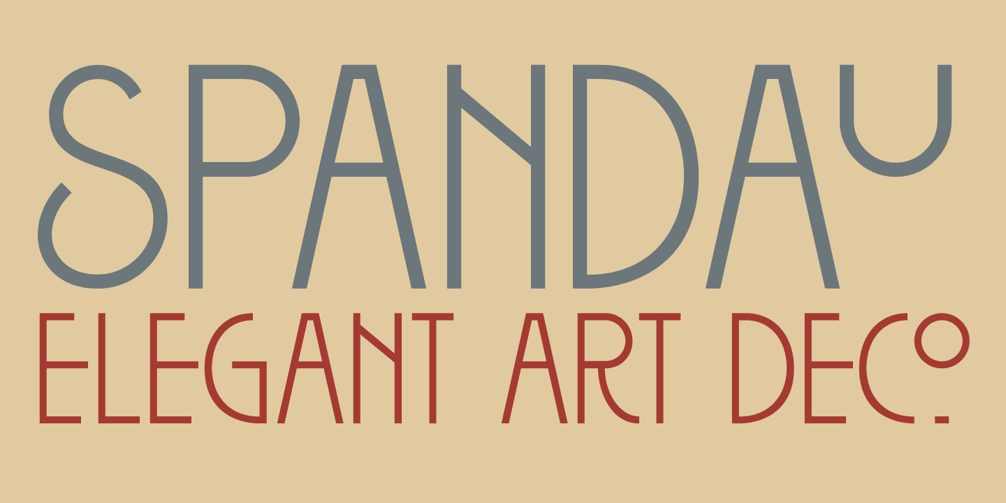Spandau Font