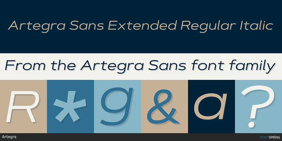 Artegra Sans Extended Thin + Regular + Bold + Blac Font