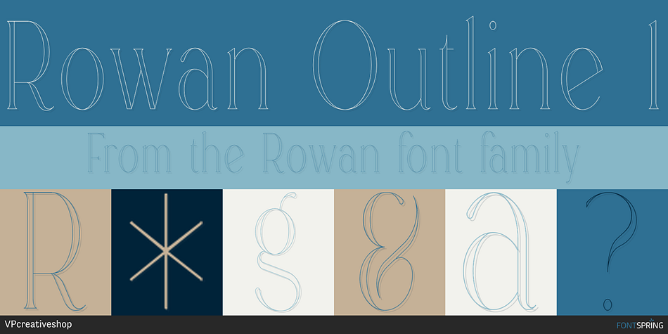 Rowan Outline 1 Font