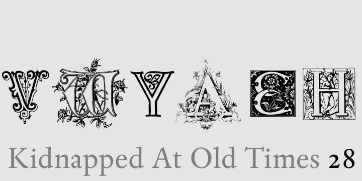 Kidnapped At Old Times Font