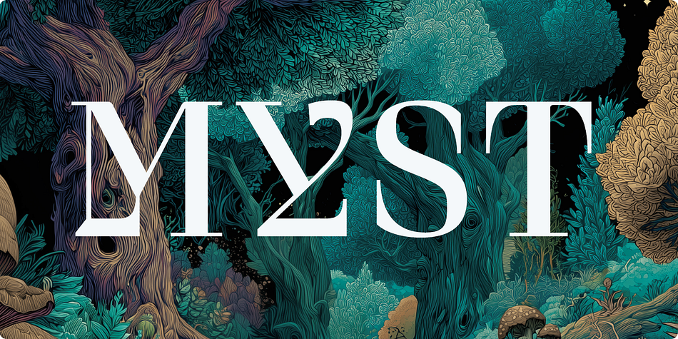 Curve Display Font