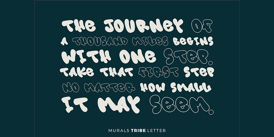 Murals Tribe Letter Font