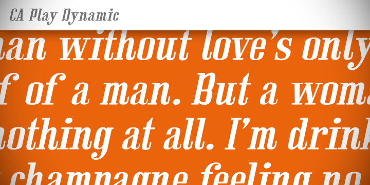 CA Play Font | Fontspring
