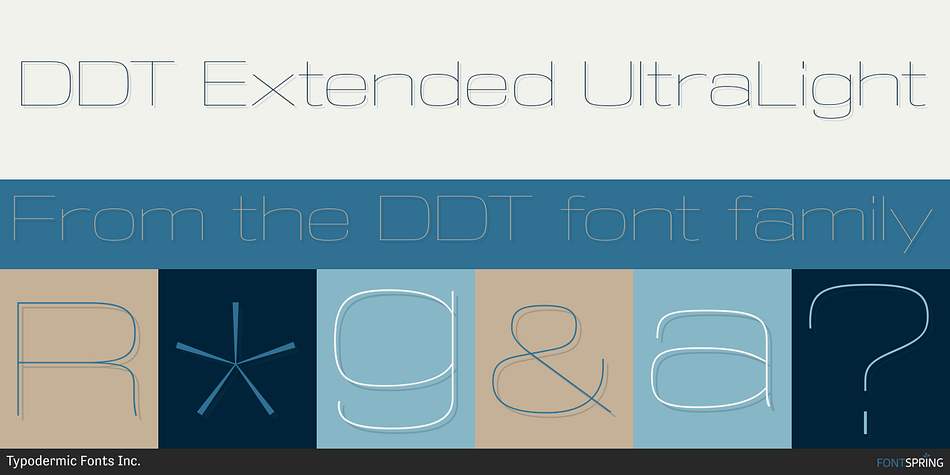 DDT Extended UltraLight Font