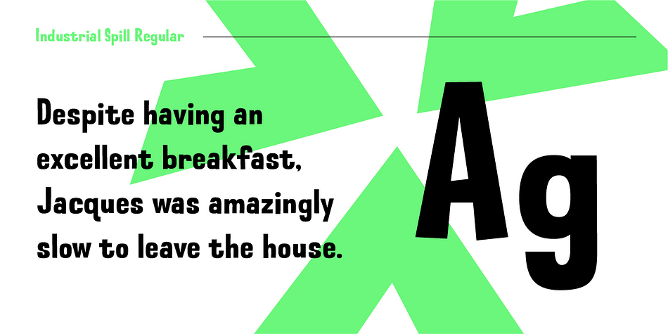 Industrial Spill Font