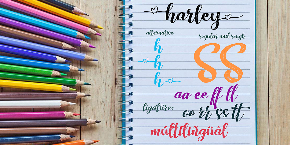 Harley Script Font Family by madeDeduk - Fontspring