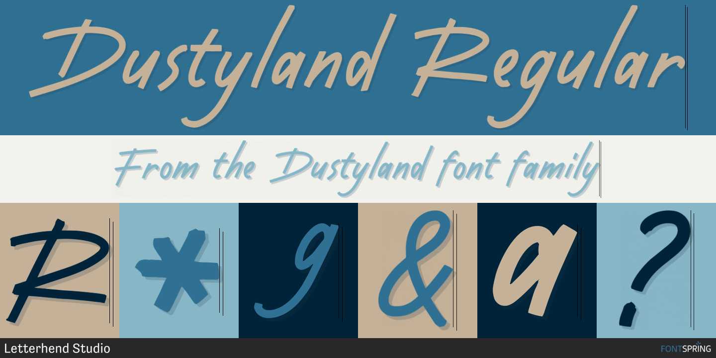 Fonts similar to Dustyland
