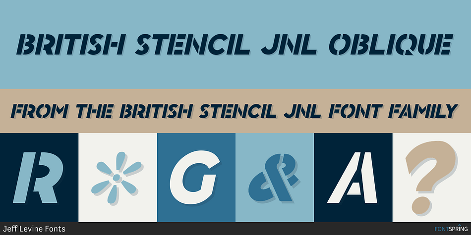 British Stencil JNL Font