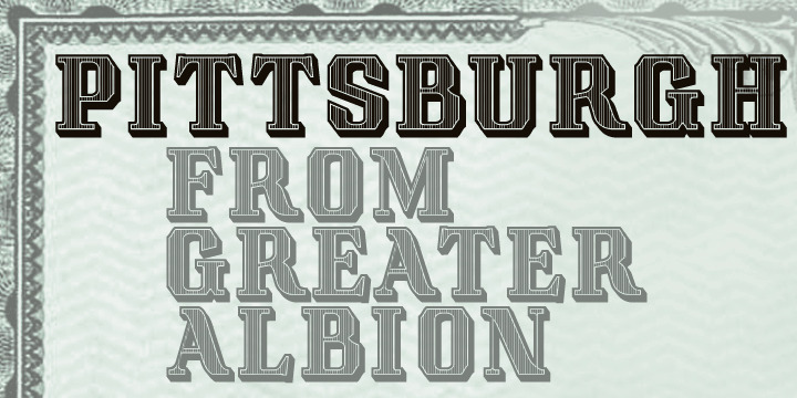 Pittsburgh Font